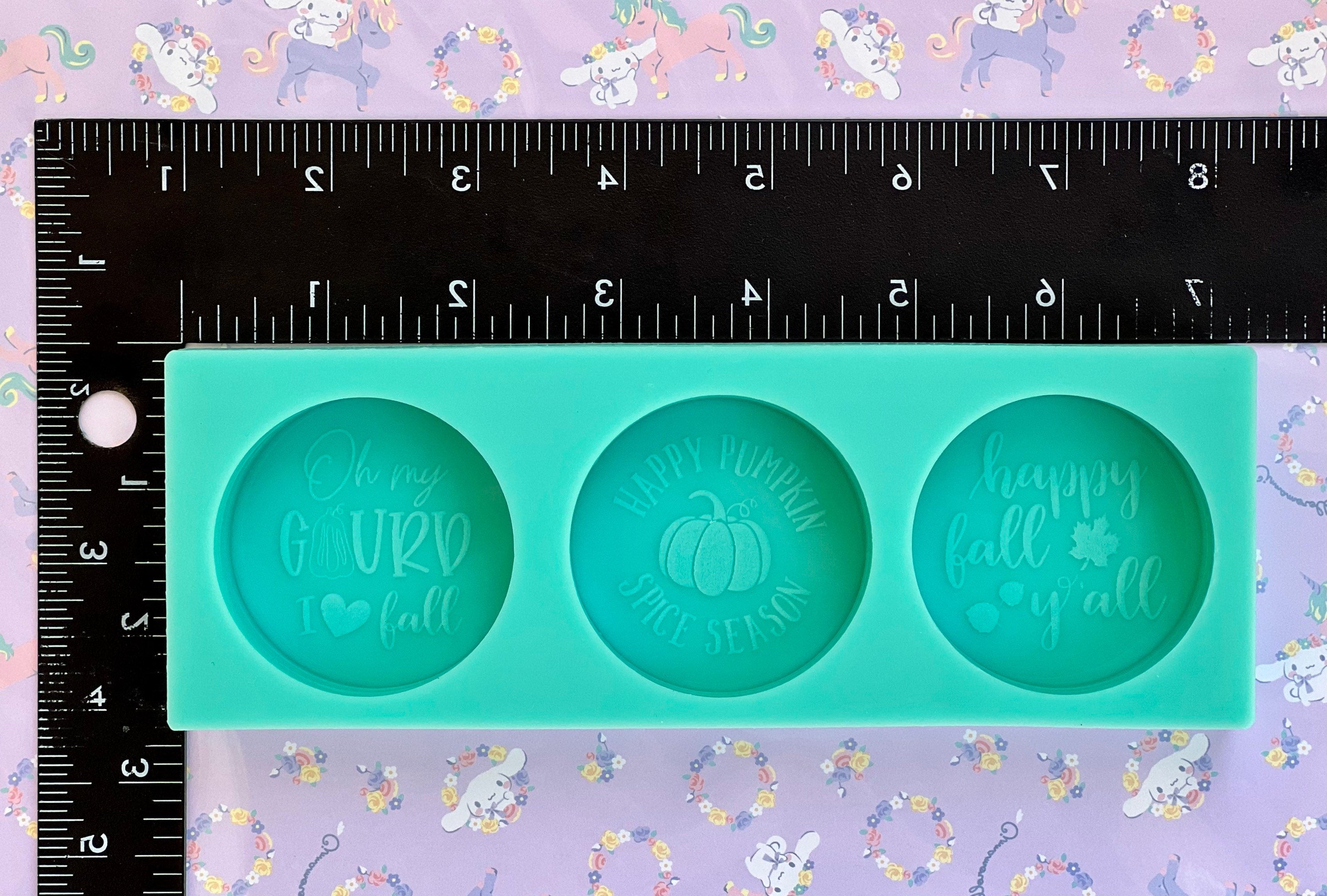 Small Fall Soap mold 2 inch diameter/ .75 inch mold depth, candle mold ...